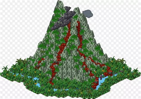 火山景观像素风格png图片素材下载图片编号5851408 Png素材网