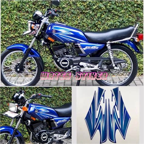 Jual Striping Decal Polet Sticker Yamaha Rx King Tahun 2003 Rxking Biru