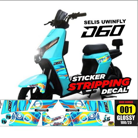 Jual Stiker Striping Selis Sepeda Listrik Uwinfly D60 Shopee Indonesia