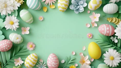 A Springtime Celebration Featuring Pastel Eggs Blossoms And Candy Set