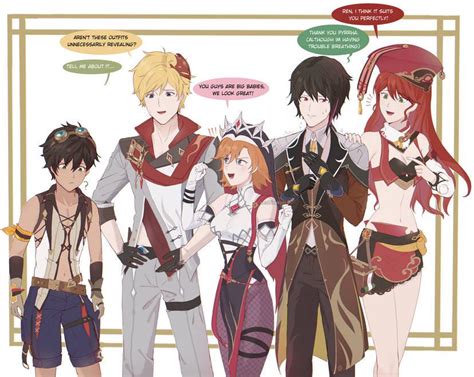 Team Jnpr O Genshin Art By Seshirukun Rrwby