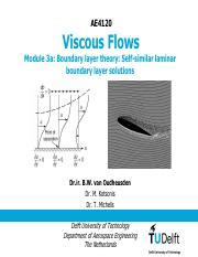 Viscous Flows: Boundary Layer Theory and Solutions for | Course Hero