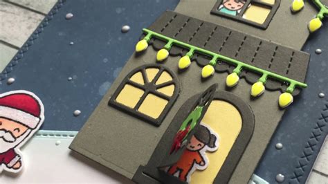 Lawn Fawn Build A House Christmas Card Youtube