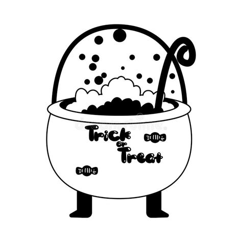 Isolated Pot Poison Draw Hallowen Vector Illustration Stock Vector