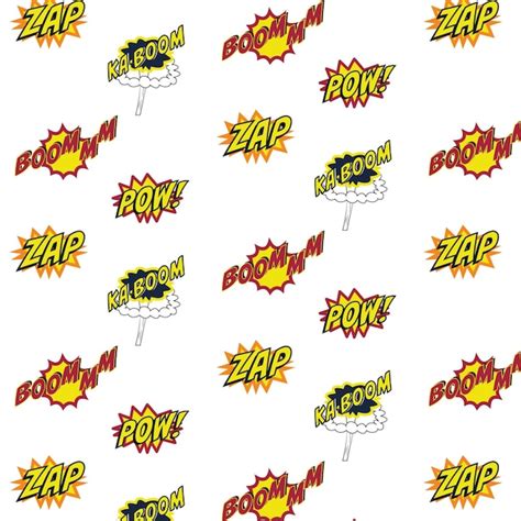 Premium Vector Superhero Themed Comic Style Digital Paper Patterns