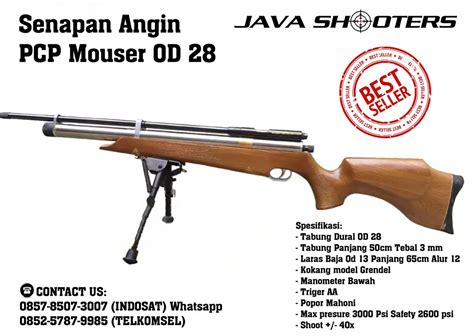 SUPPLIER SENAPAN ANGIN GEJLUK DAN SNIPER Senapan Angin PCP MOUSER