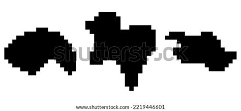 Abstract Shape Pixel Art Vector Illustration Stock Vector Royalty Free