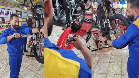 آچارکشی موتور سیکلت نحوه آبندی موتور سیکلت