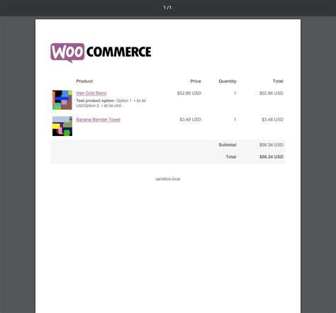 Woocommerce Cart Pdf Wordpress Plugin