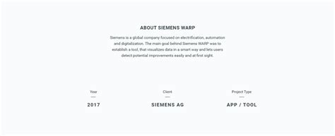 Siemens Warp Data Visualization On Behance