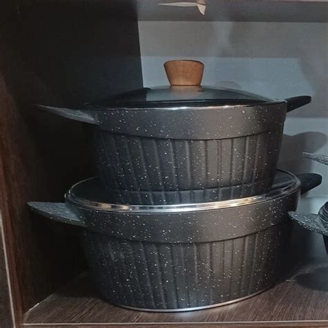 خرید و قیمت سرویس قابلمه 22 پارچه Aec آ ای سی همراه با تابه دو طرفه و