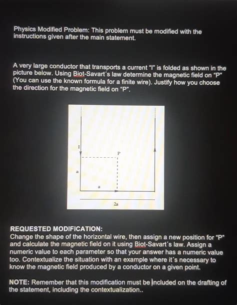 solved physics modified problem this problem must be