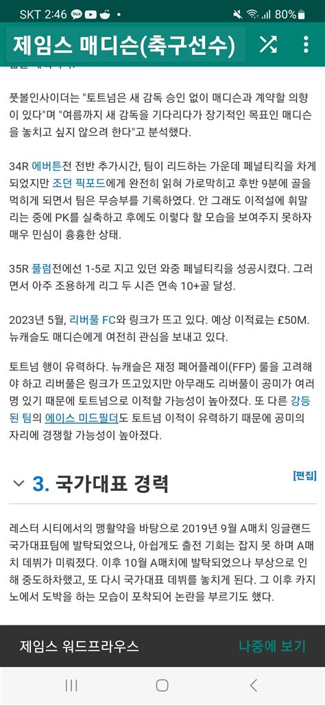 나무위키 이거 어떤 개병신이 쓴거냐 ㅋㅋ 해외축구 에펨코리아