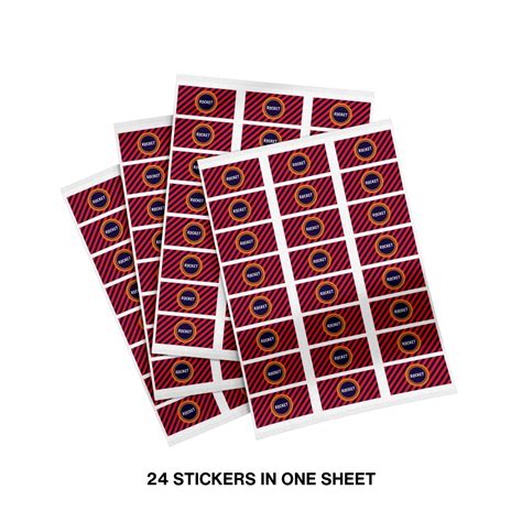 Rocket Cracker Chocolate Stickers Pack Of 5 Sheets Print Mario