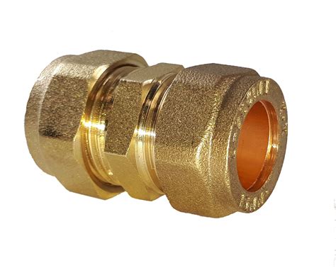 Brass Compression Equal Coupling 15mm