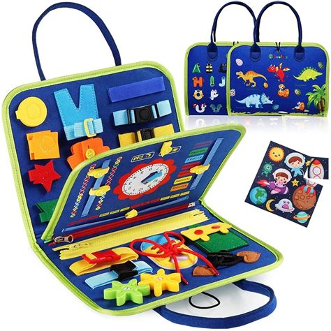 Montessori Busy Board Actividad Educativa Desarrollo Tablero Sensorial