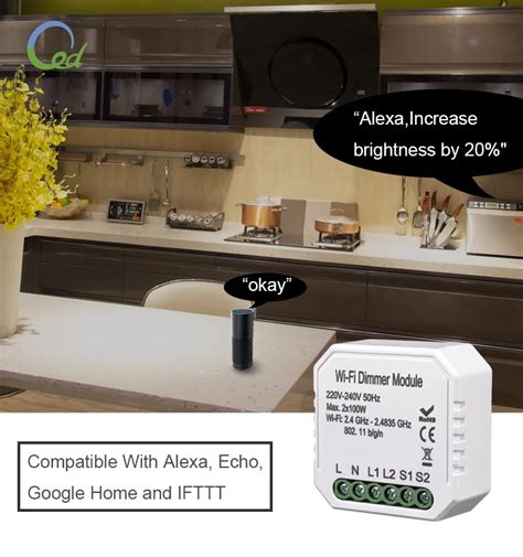factory wholesale wifi zigbee 2 gangs dimmer switch module triac led