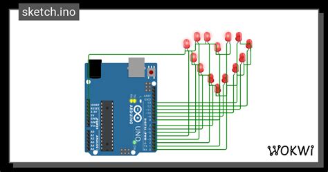 nhấn đèn sáng wokwi esp32 stm32 arduino simulator