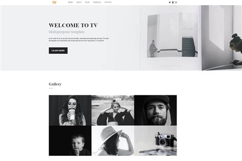 Minimal And Clean Portfolio HTML Website Graphic By Thiago Vibesp Creative Fabrica