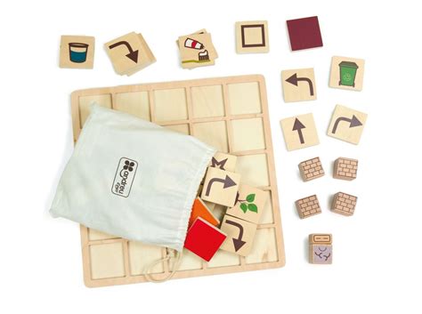 Mi Primer Juego De Codificación De Madera First Coding Bot Game Andreu Toys