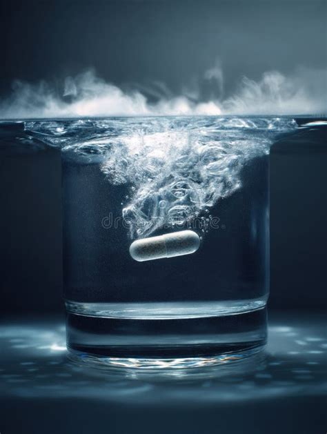 Dissolving Pill In Water Creates Dramatic Air Bubble Effect With