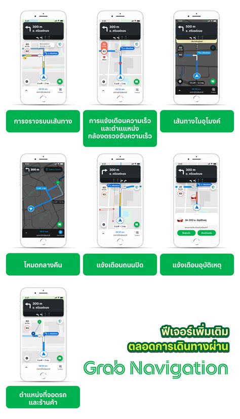 Grab Navigation ระบบนำทางแกร็บ สะดวก ครบ จบในแอป — Grabdriverth