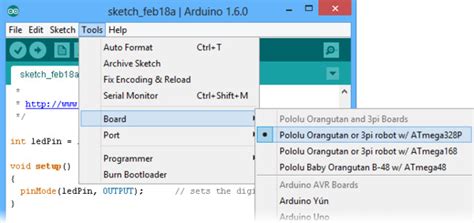 Pololu Programming Orangutans And The 3pi Robot From The Arduino