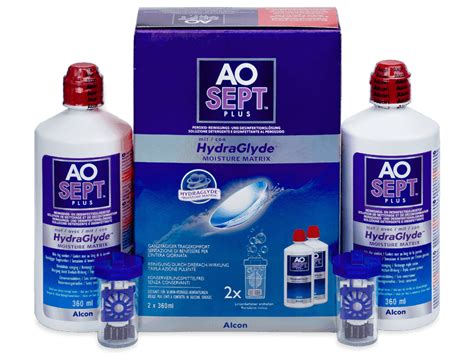 AO SEPT PLUS HydraGlyde Solution 2x 360 ml | Alensa UK