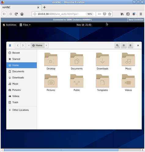 CentOS 8 OpenStack Victoria インスタンスを起動する Server World