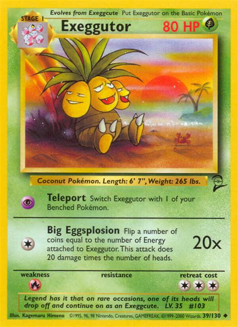 Exeggutor 39130 Base Set 2 Pokemonkartede