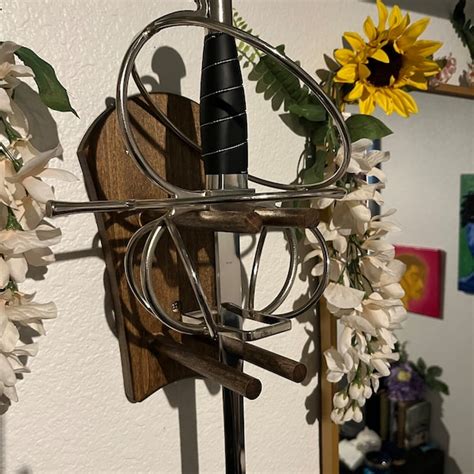 Rapier Specific Vertical Sword Display Etsy