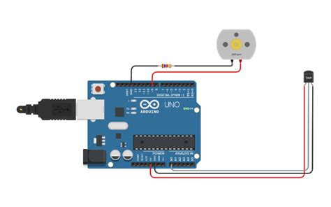 Circuit Design Automatic Fan Tinkercad