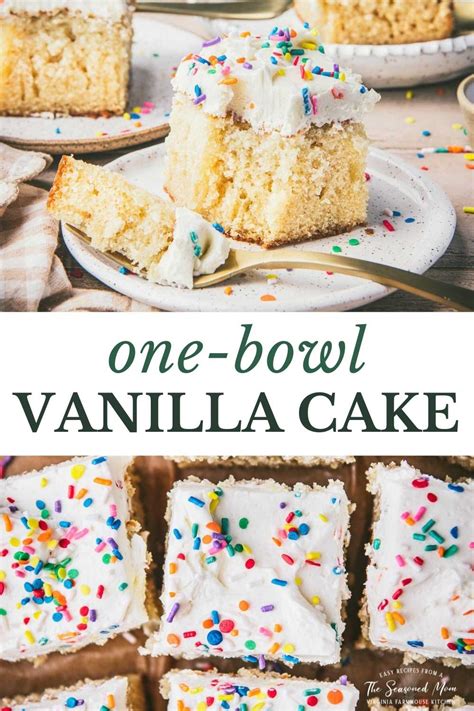 One Bowl Vanilla Buttermilk Cake The Seasoned Mom