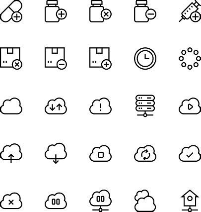 User Interface Line Vector Icons Stock Clipart Royalty Free FreeImages