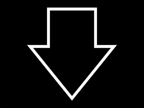 Linear Down Arrow Icon Icon PNG Vector In SVG PDF AI CDR Format