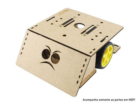 Chassi Em Mdf Para Robô Sumo Zumo Robot Rs100 V2 Manual De Montagem