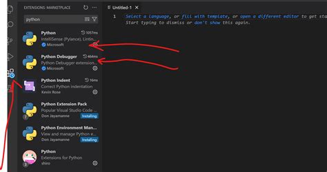 how to install python on windows and start programming python in vscode
