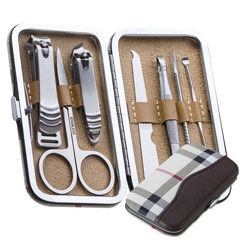 Simyoung Nail Care 7 Pcs Pedicure Manicure Set Nail Clippers Cleaner