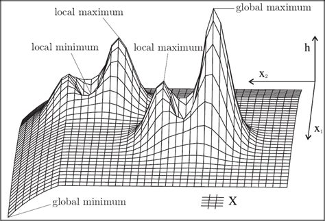 17 Global And Local Optimal Values Of A Two Dimensional Function