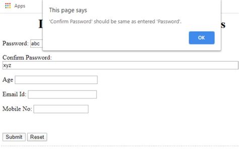 Javascript Validator Javascript Validations On Client Side
