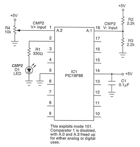 Pic Projects In Pascal Pic Tutorial 5 Analog Comparators