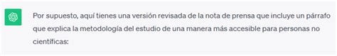 Inteligencia Artificial Para Notas De Prensa Científicas ¿nos Va A