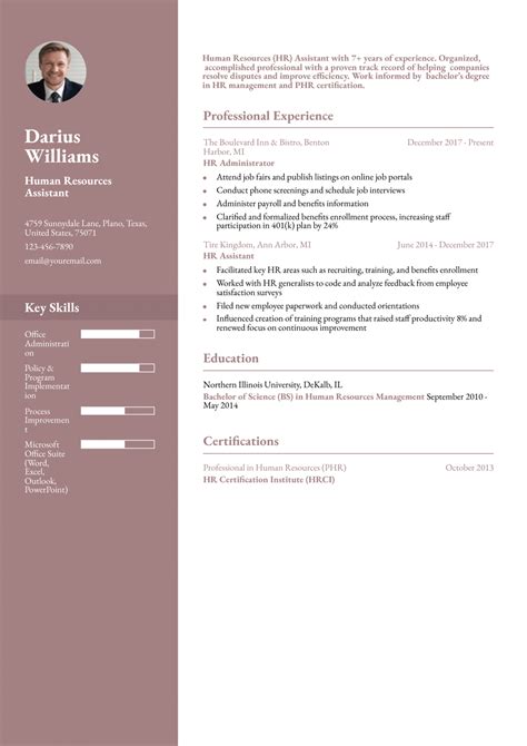 Human Resources Generalist Resume Examples And Templates For 2025