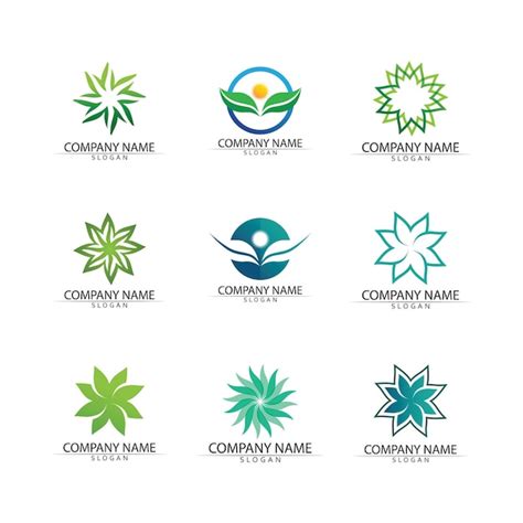 Modelo De Conceito De Logotipo De Sementes De Plantas Logotipo De
