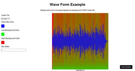 Waveform Example Codesandbox