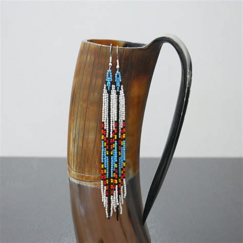 Native American Style Beaded Earrings Skybluecreme Buybeaded Wholesale