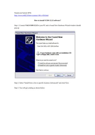 How To Install Vag Vcds Software DOCX