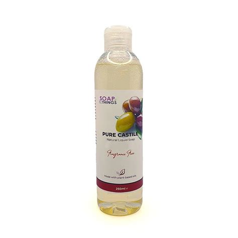 Pure Liquid Castile Soap Unscented 100 Extra Virgin Olive Oil