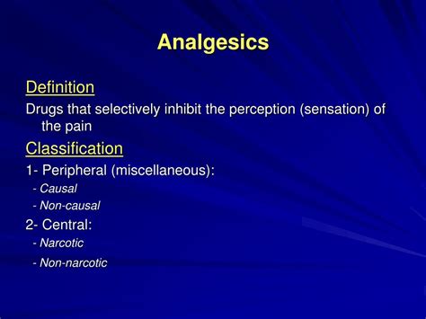 Ppt Analgesics Powerpoint Presentation Free Download Id4107427