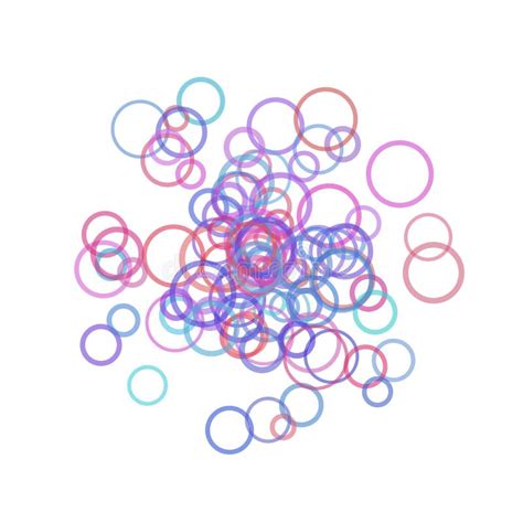 Colorful Overlapping Circles Bubbles Background Stock Illustration Illustration Of Rubber